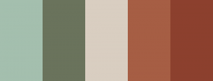 Boho color palettes with hex codes - Aesthetic Color Palette