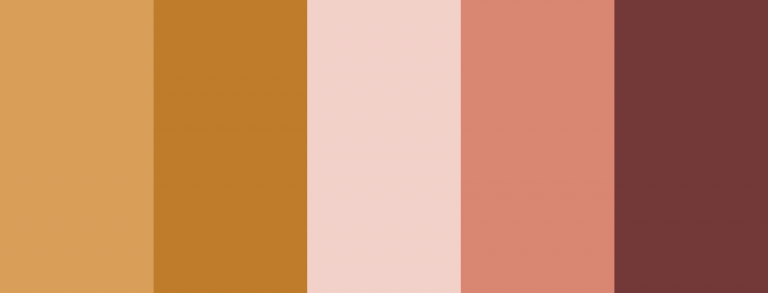 Boho color palettes with hex codes - Aesthetic Color Palette