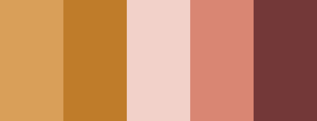 Boho color palettes with hex codes - Aesthetic Color Palette