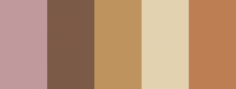 Boho color palettes with hex codes - Aesthetic Color Palette