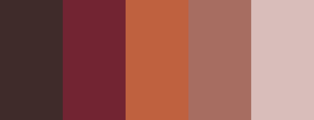 Boho color palettes with hex codes - Aesthetic Color Palette