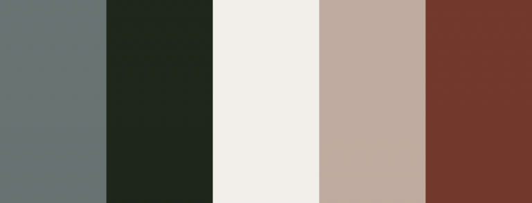 Boho color palettes with hex codes - Aesthetic Color Palette