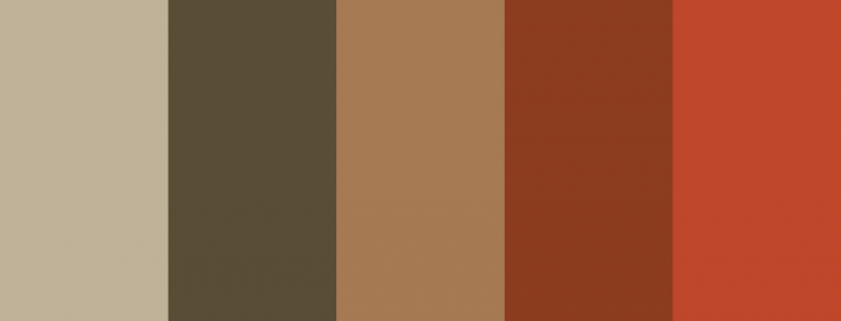 Boho color palettes with hex codes - Aesthetic Color Palette