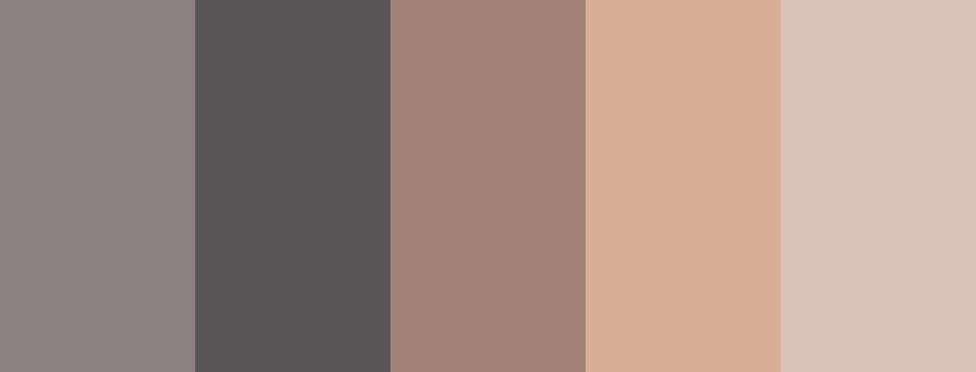 Boho color palettes with hex codes - Aesthetic Color Palette