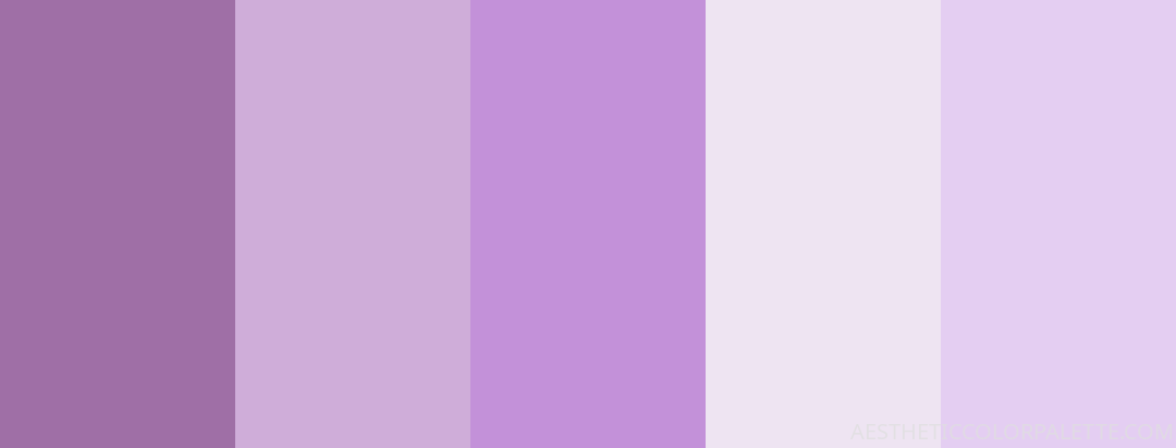 light purple color palette - Aesthetic Color Palette