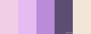 light purple color palette - Aesthetic Color Palette