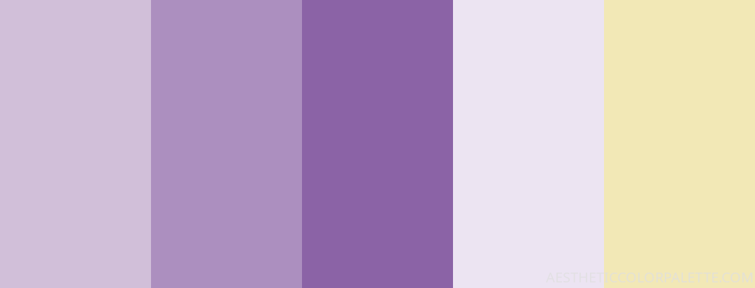 light purple color palette - Aesthetic Color Palette