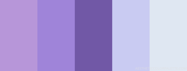 light purple color palette - Aesthetic Color Palette