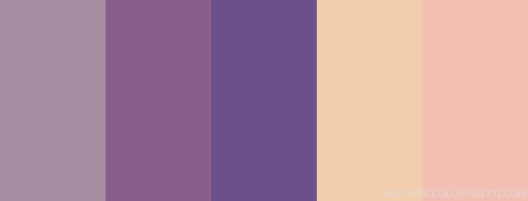 light purple color palette - Aesthetic Color Palette