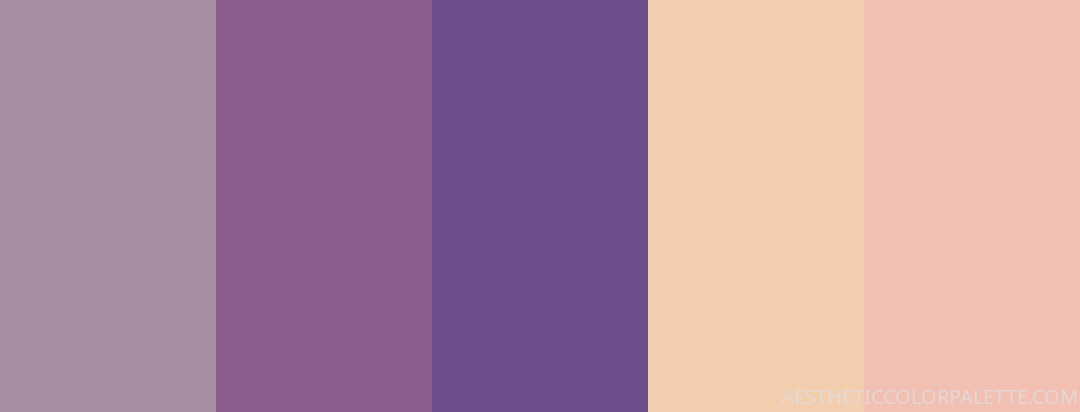 light purple color palette - Aesthetic Color Palette