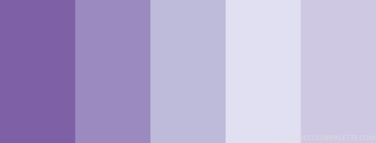 light purple color palette - Aesthetic Color Palette