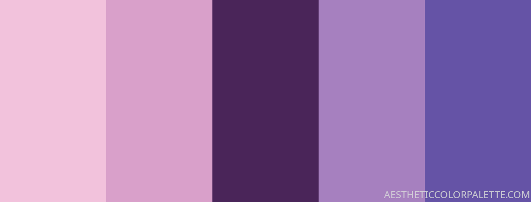 light purple color palette - Aesthetic Color Palette