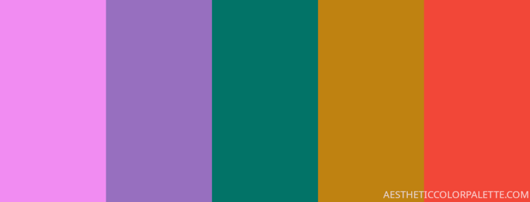 Tropical color palette - Aesthetic Color Palette