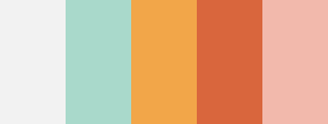 Boho rainbow color palette - Aesthetic Color Palette