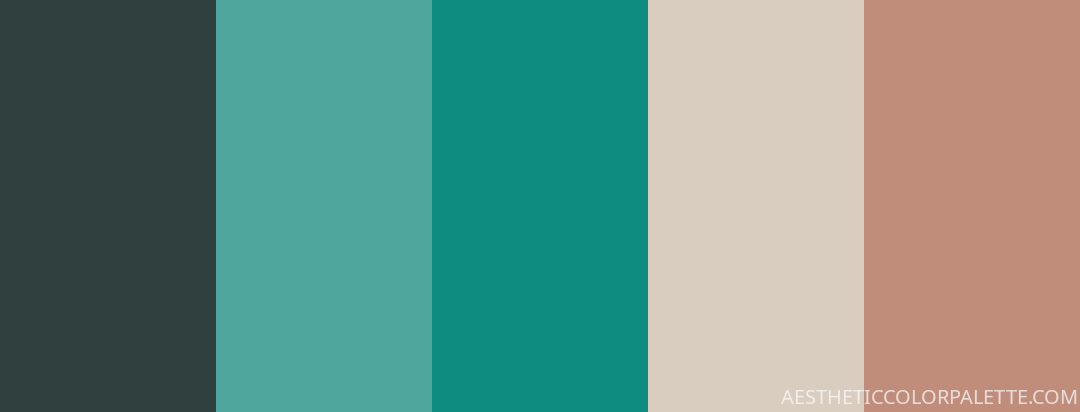 Tropical color palette - Aesthetic Color Palette