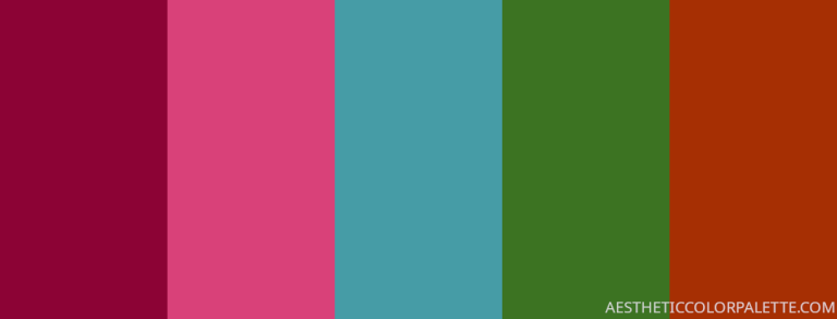 Tropical color palette - Aesthetic Color Palette