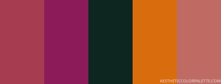 Tropical color palette - Aesthetic Color Palette