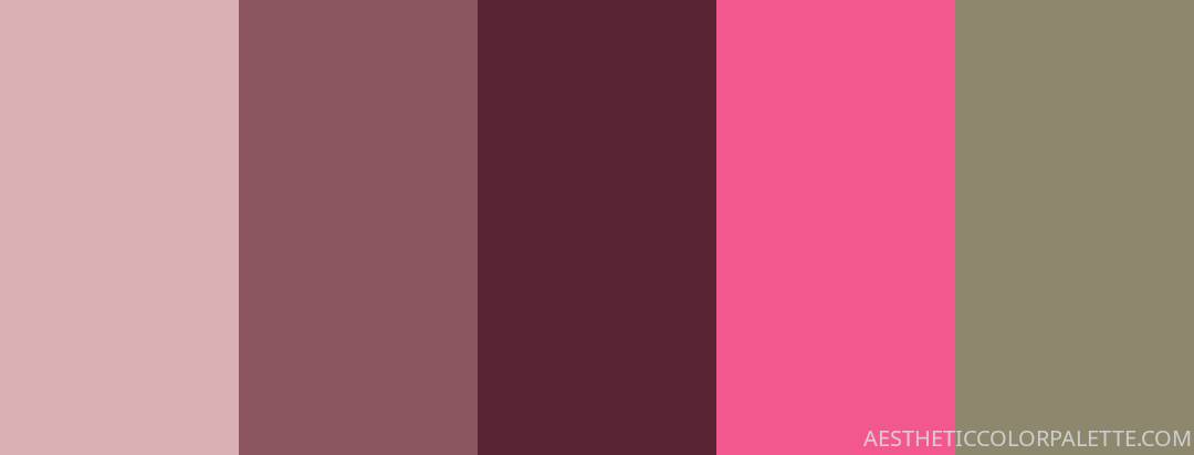 mauve color palette - Aesthetic Color Palette