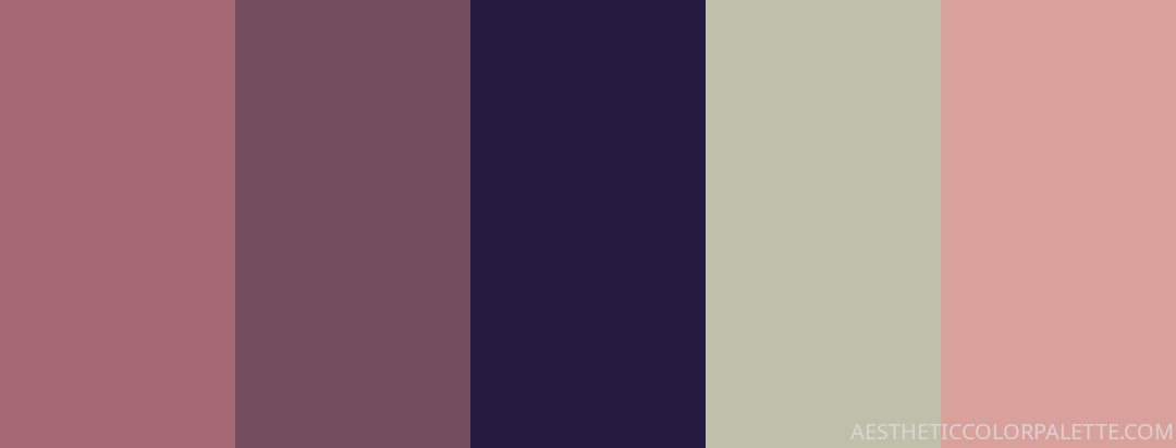 mauve color palette - Aesthetic Color Palette