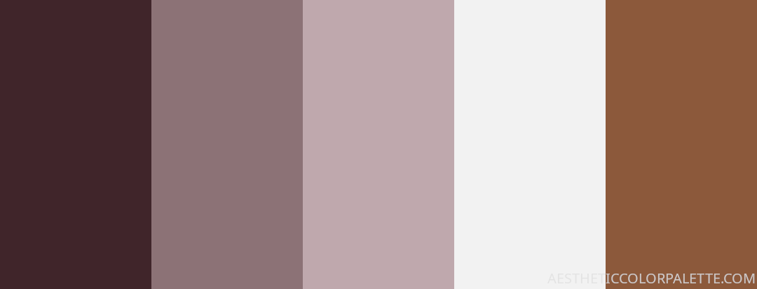 mauve color palette - Aesthetic Color Palette