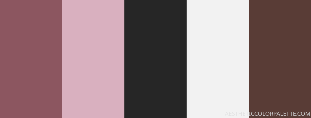 mauve color palette - Aesthetic Color Palette