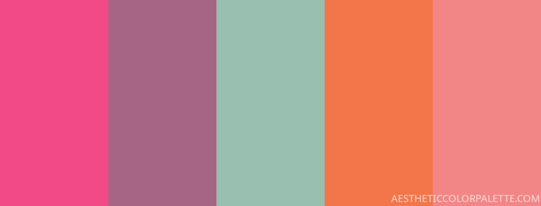 Tropical color palette - Aesthetic Color Palette