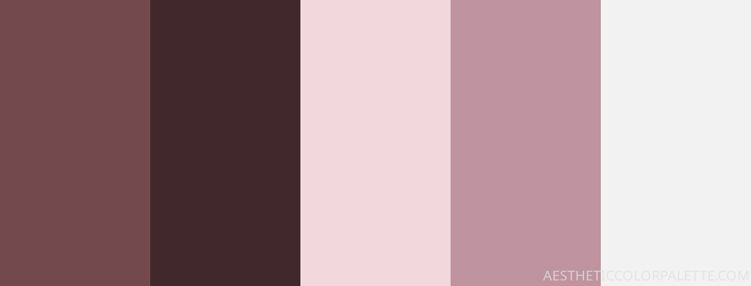 mauve color palette - Aesthetic Color Palette