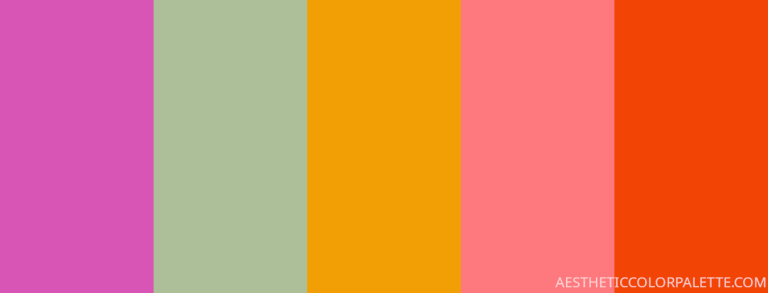 Tropical color palette - Aesthetic Color Palette