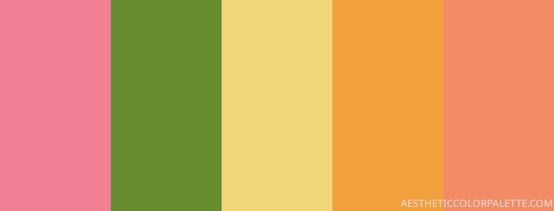 Tropical color palette - Aesthetic Color Palette