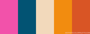 Tropical color palette - Aesthetic Color Palette