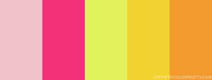 Tropical color palette - Aesthetic Color Palette