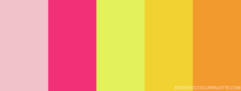 Tropical color palette - Aesthetic Color Palette