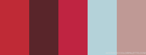22 Blue & Red Color Palettes - Aesthetic Color Palette