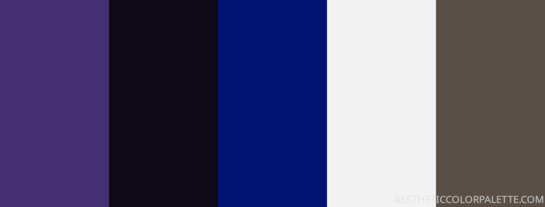 15 Blue Black Color Palettes - Aesthetic Color Palette