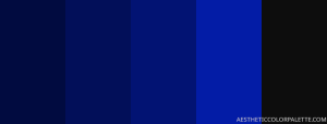 15 Blue Black Color Palettes - Aesthetic Color Palette