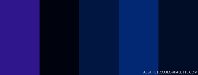 15 Blue Black Color Palettes - Aesthetic Color Palette