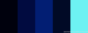 15 Blue Black Color Palettes - Aesthetic Color Palette