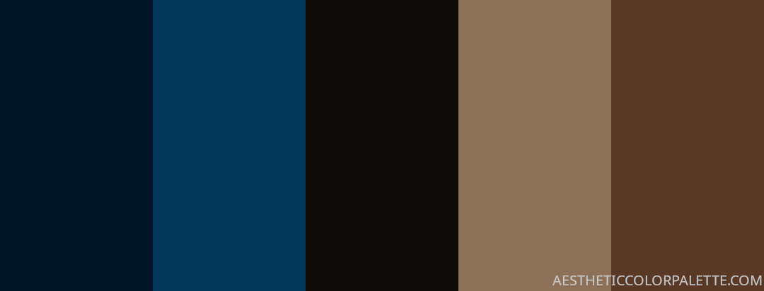 15 Blue Black Color Palettes - Aesthetic Color Palette