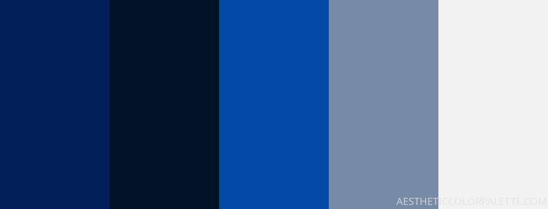 15 Blue Black Color Palettes - Aesthetic Color Palette