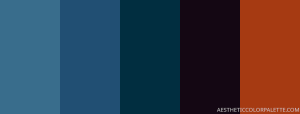 15 Blue Black Color Palettes - Aesthetic Color Palette