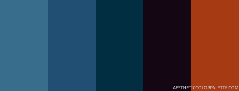 15 Blue Black Color Palettes - Aesthetic Color Palette