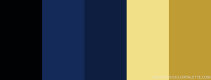15 Blue Black Color Palettes - Aesthetic Color Palette
