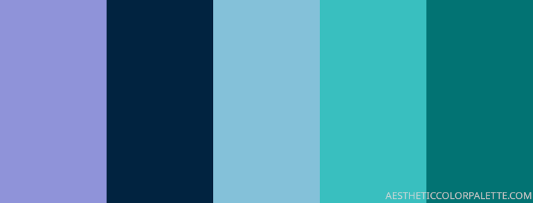21 Blue-Green Color Palettes - Aesthetic Color Palette