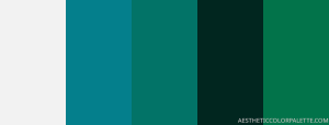 21 Blue-Green Color Palettes - Aesthetic Color Palette
