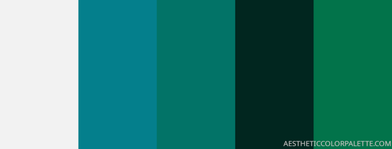 21 Blue-Green Color Palettes - Aesthetic Color Palette
