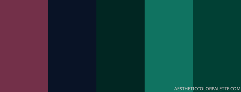 21 Blue-Green Color Palettes - Aesthetic Color Palette