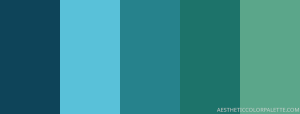 21 Blue-Green Color Palettes - Aesthetic Color Palette