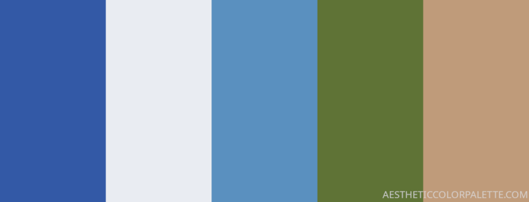 28 Blue White Color Palettes to Love - Aesthetic Color Palette