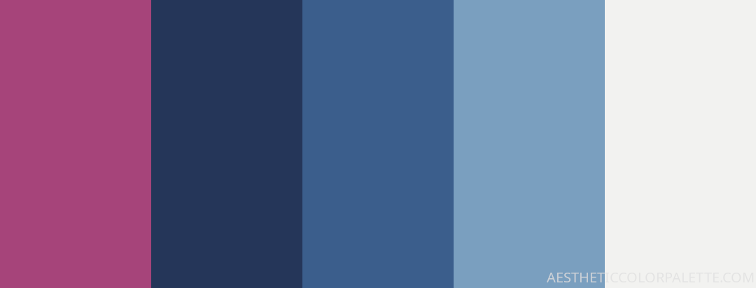 28 Blue White Color Palettes to Love - Aesthetic Color Palette
