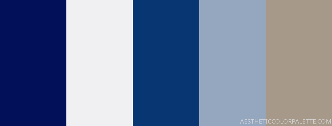 28 Blue White Color Palettes to Love - Aesthetic Color Palette